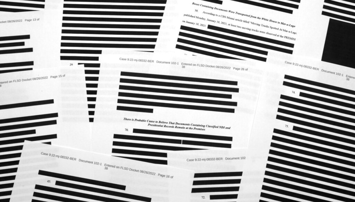 Redacted: FBI affidavit response to Trumpworld declassification claims
