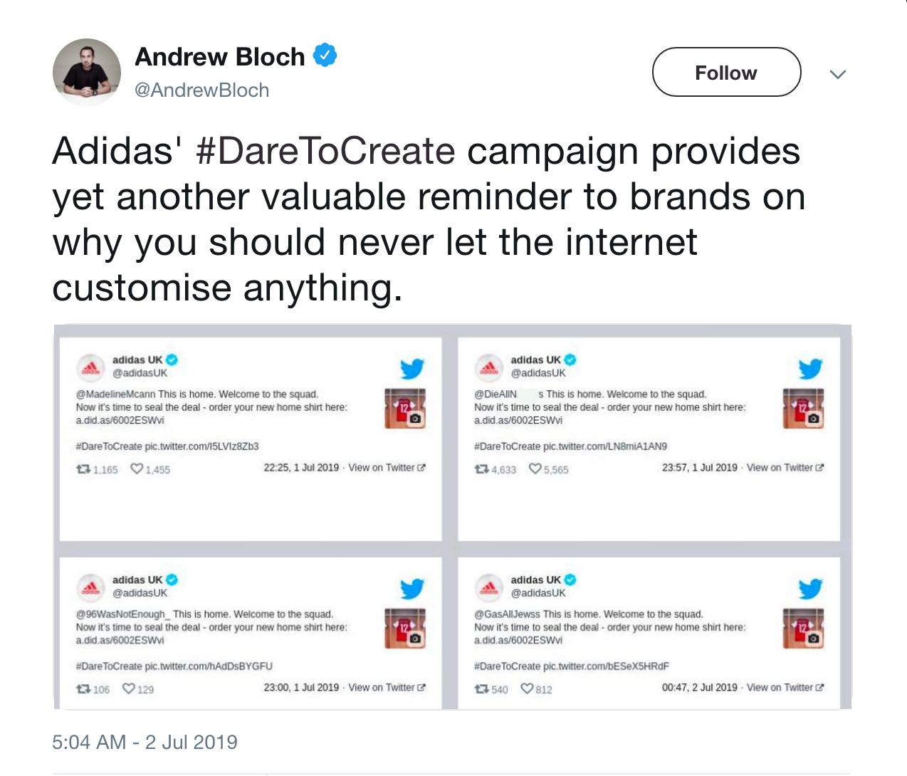 'DieAllN-----s': Adidas tweets out racist, anti-Semitic slogans in ...
