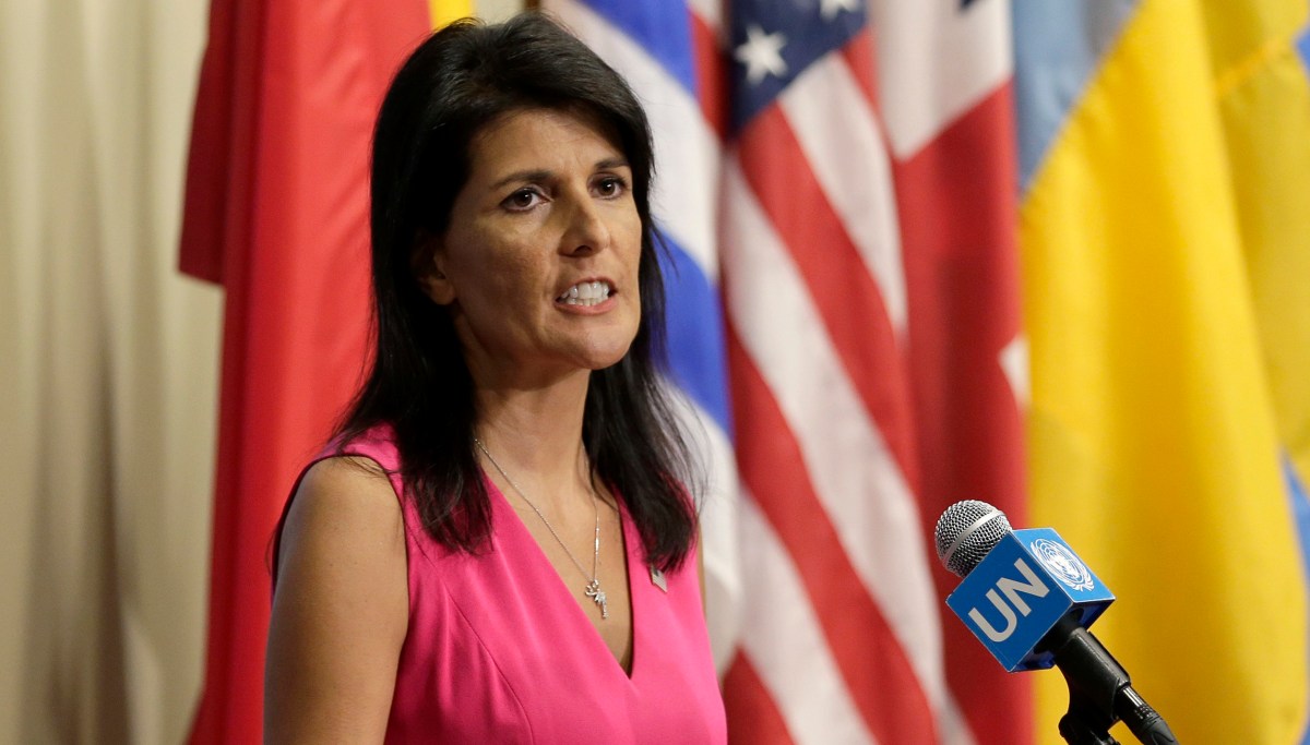 Nikki Haley: The world now calls Kim Jong Un 'Rocket Man'