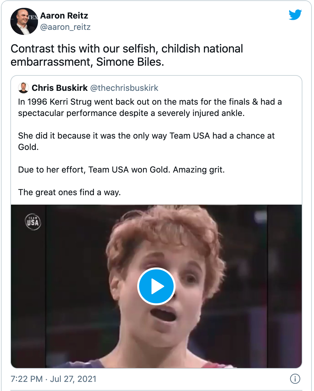 Texas deputy attorney general deletes tweet calling Simone Biles a ...