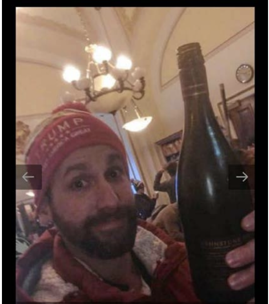 Man seen 'chugging wine' during Capitol riot sentenced to 90 days in jail