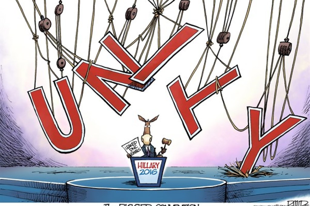 Editorial cartoon: The rigged convention