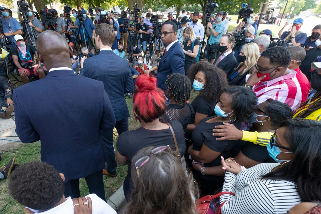 Jacob Blake's father says officers handcuffed Blake to his bed