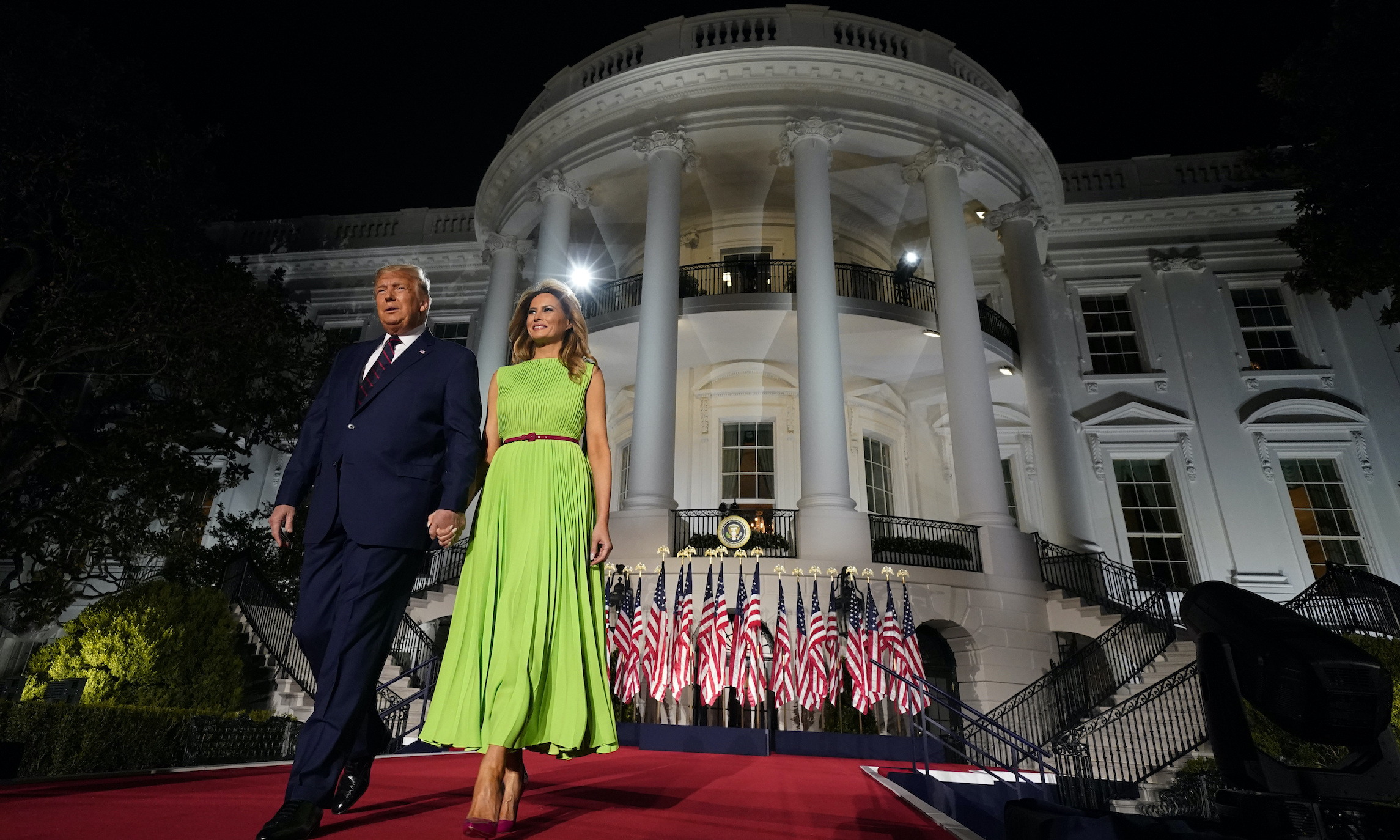 Trump uses White House stage to attack Biden as 'destroyer of American ...