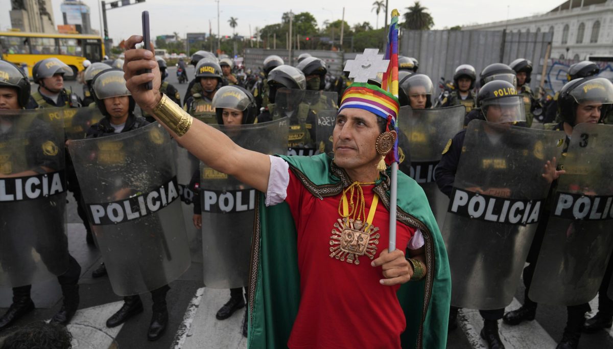 Peru assembles army of 12,000 police officers to guard capital against ...