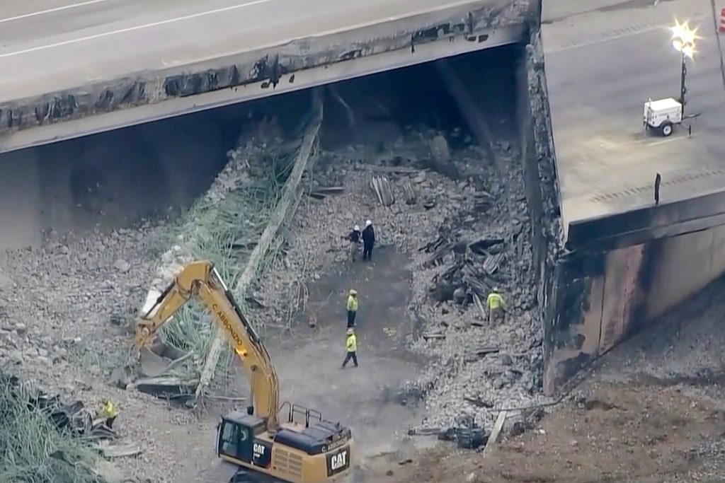 I-95 collapse: PA governor forecasts highway to open in two weeks