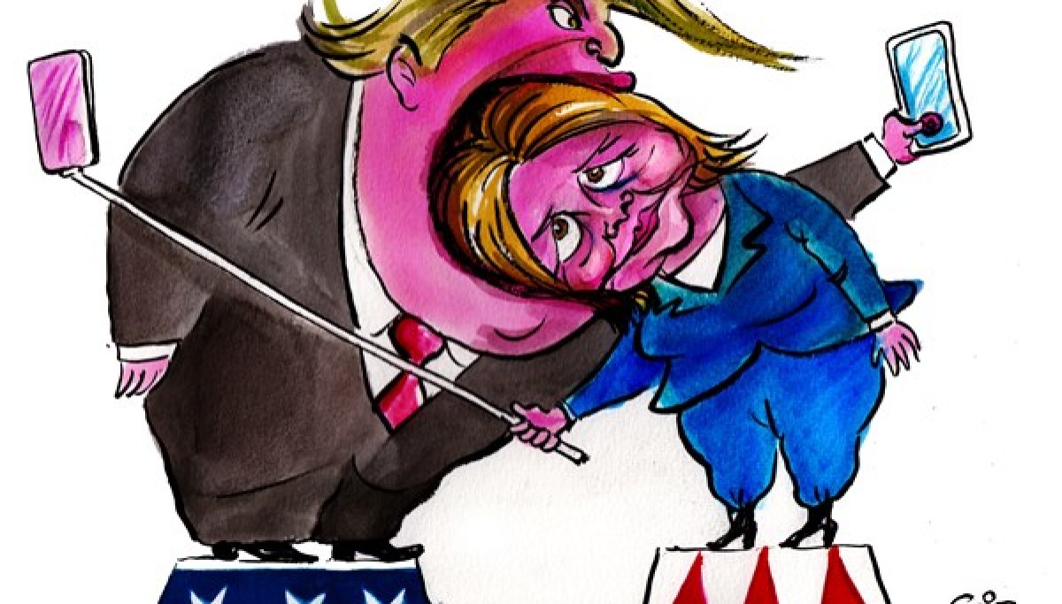 Editorial cartoon: Hey, look at me!