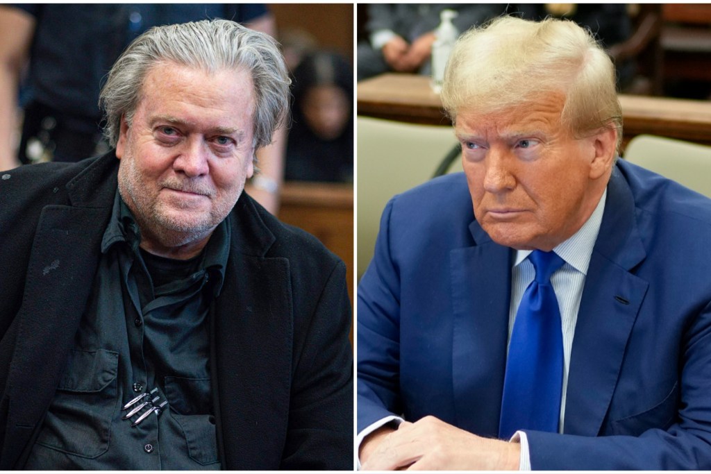 Steve Bannon's defense echoes Trump's in bid to avoid prison