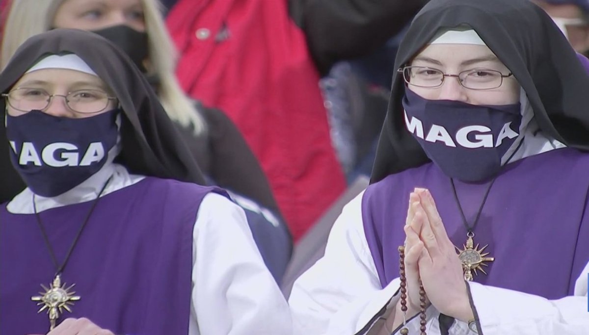 Trump rally nuns say it is their 'joyful duty' to support anti-abortion ...