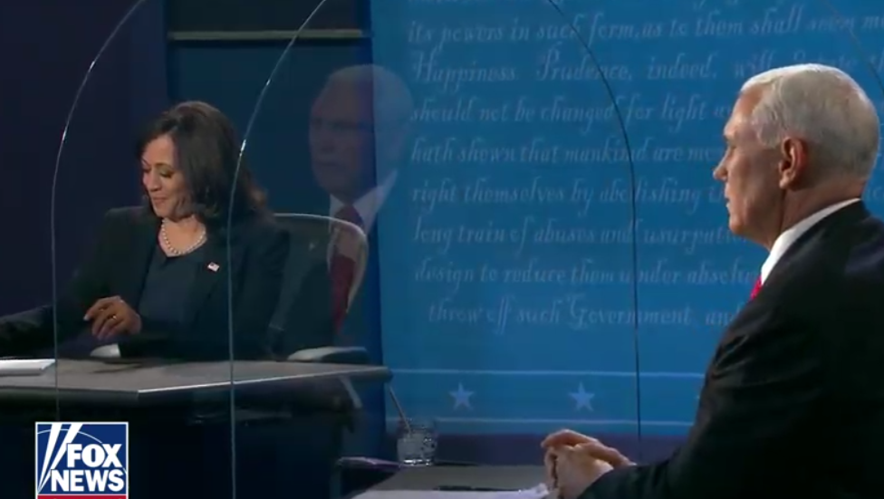 ‘Don’t make faces’: Kamala Harris ripped for ‘smirking’ at Pence during ...