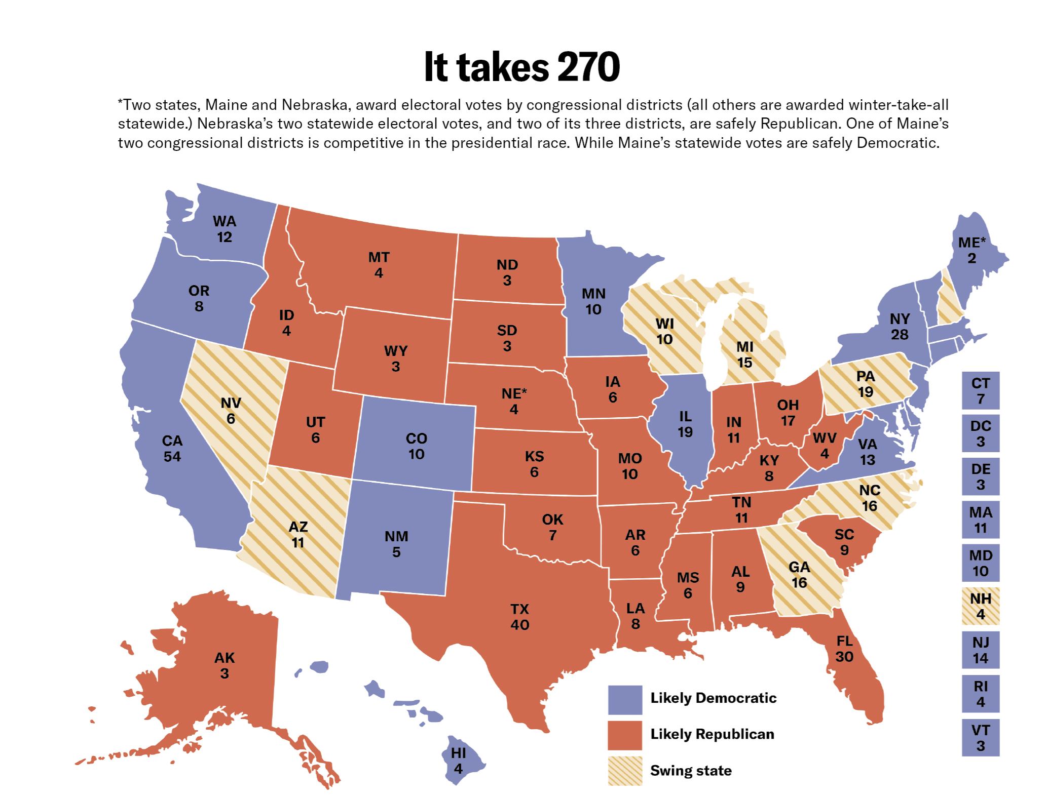 These eight states will likely decide who wins the 2024 presidential ...