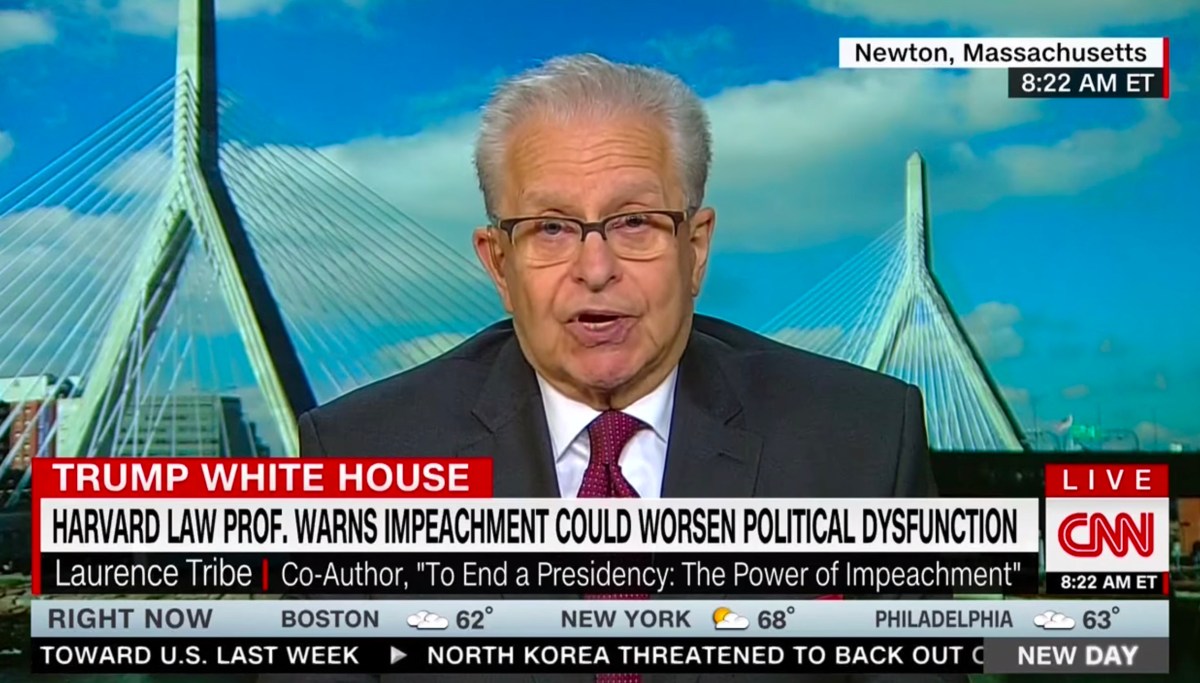 Harvard Law professor Laurence Tribe tells Democrats 'to shoot to kill ...