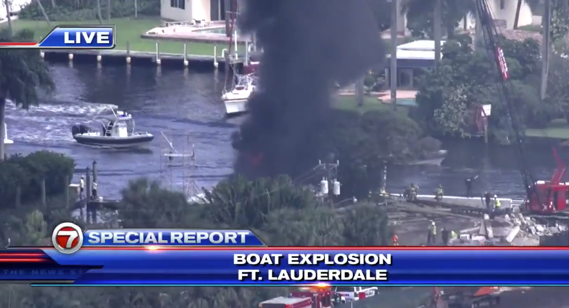 Two people hospitalized after boat explosion in Fort Lauderdale ...