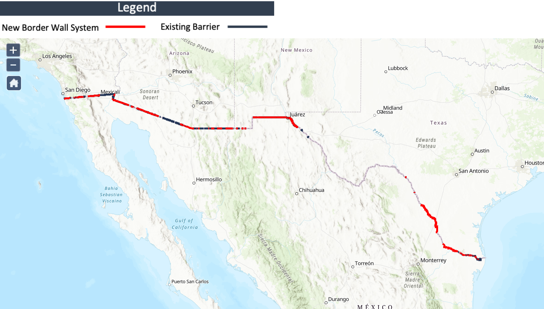 Trump officials tout nearly 400 miles of finished border wall ahead of ...