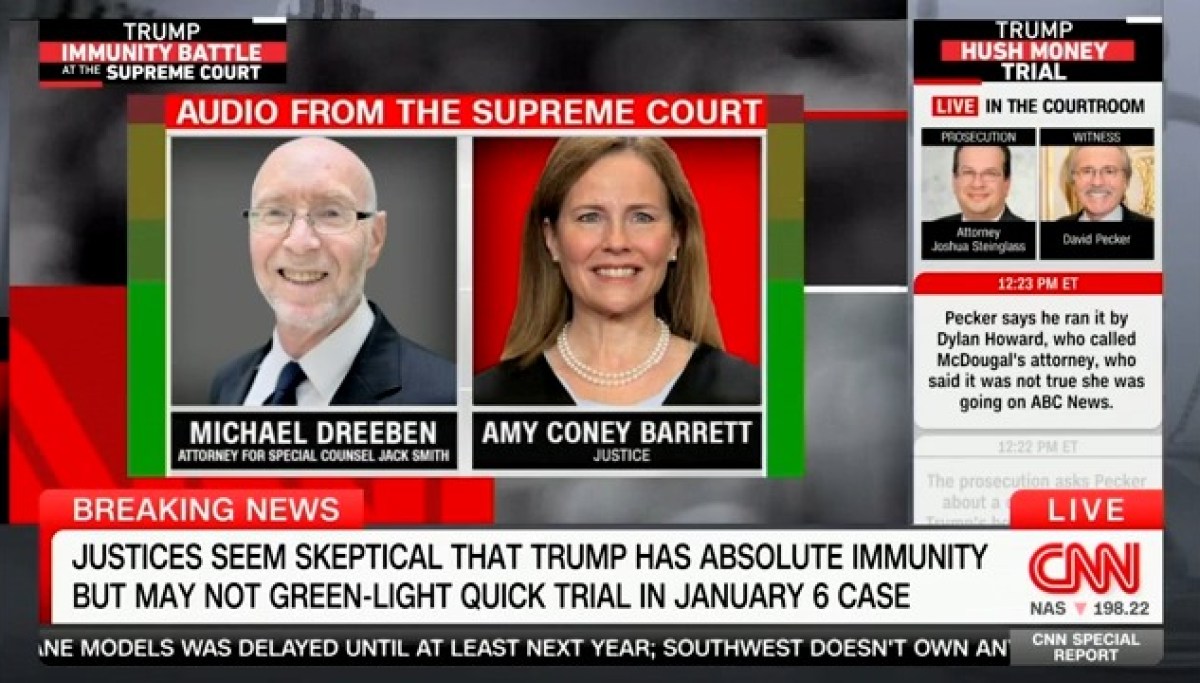 Trump's legal battles get split-screen treatment on TV as country ...