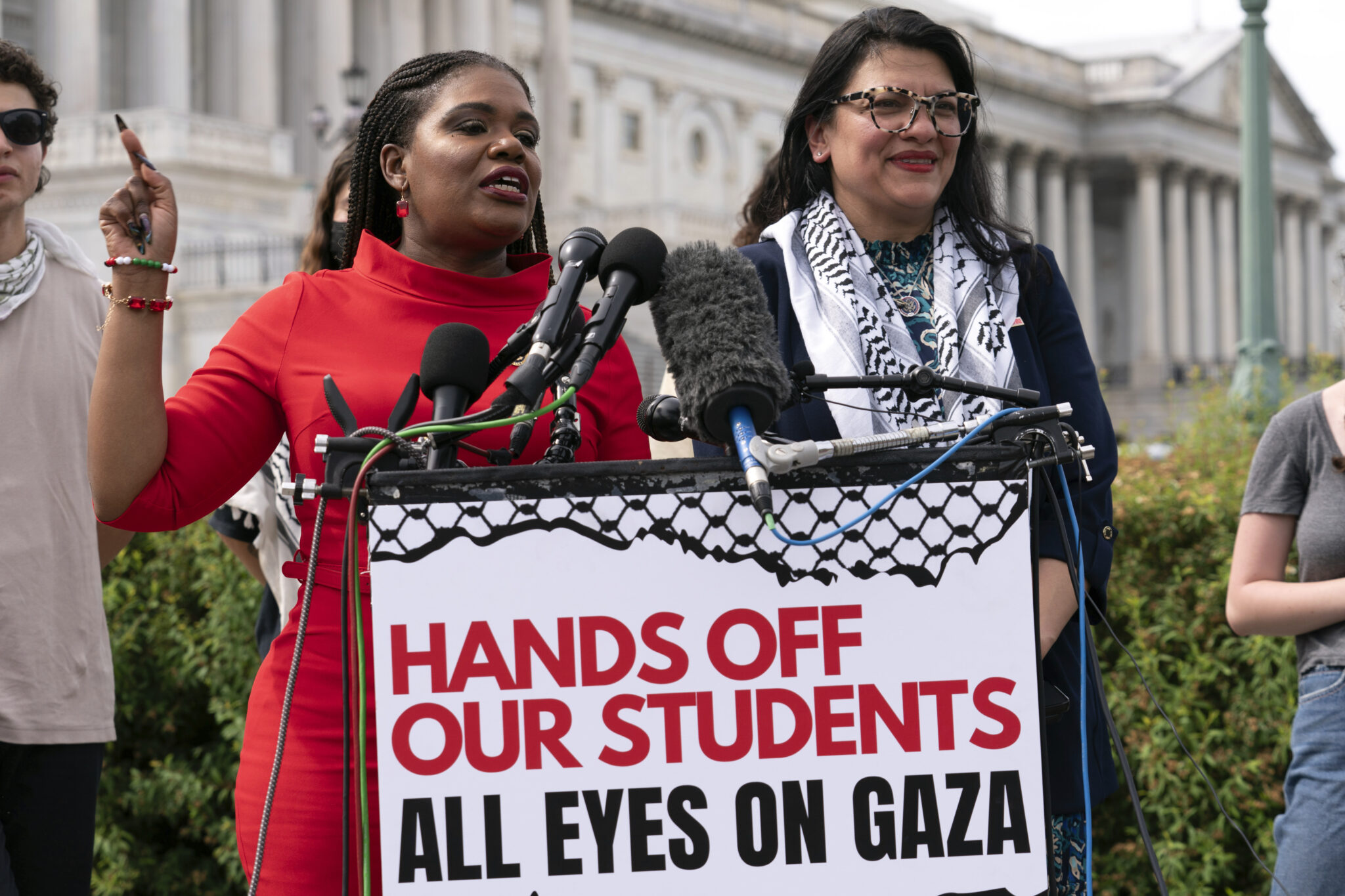 Cori Bush compares pro-Palestinian campus protests to women’s suffrage ...