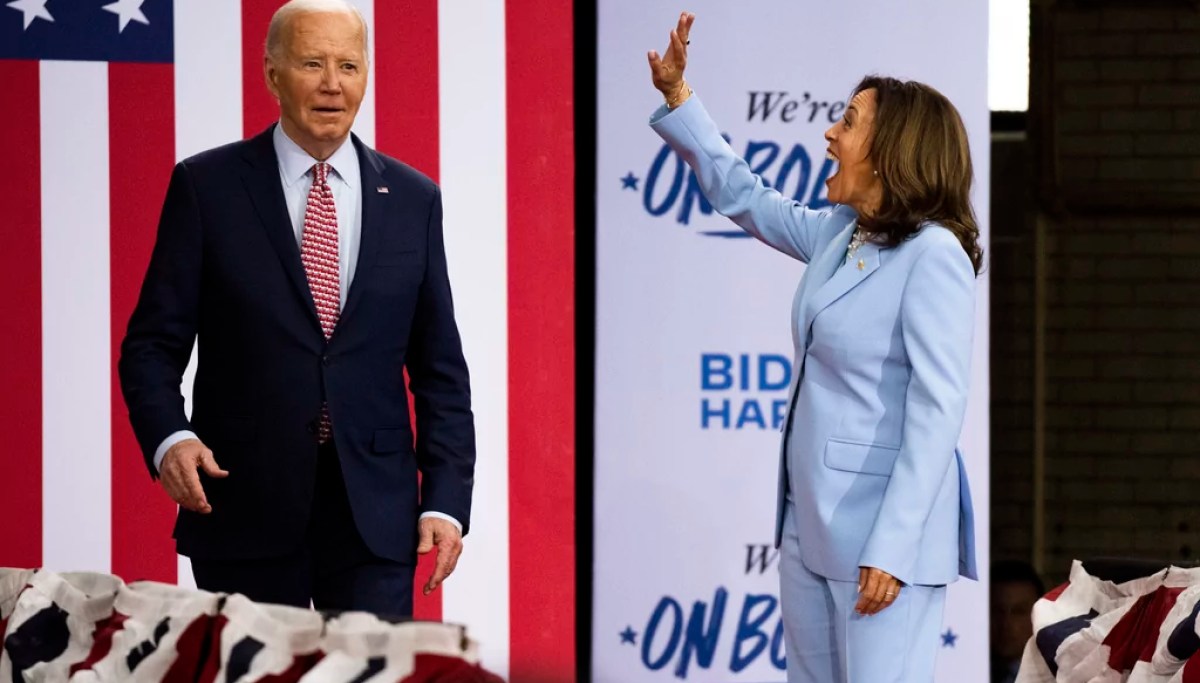 Biden steps off stage as Harris takes the spotlight