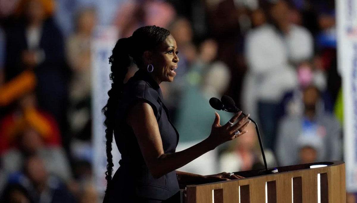 Michelle Obama champions 'black jobs' at DNC speech