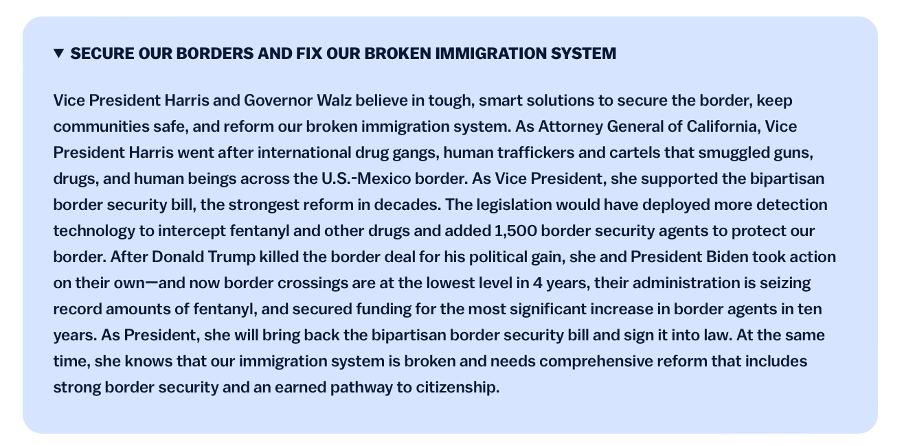 Will Harris continue Biden border policies? - Washington Examiner