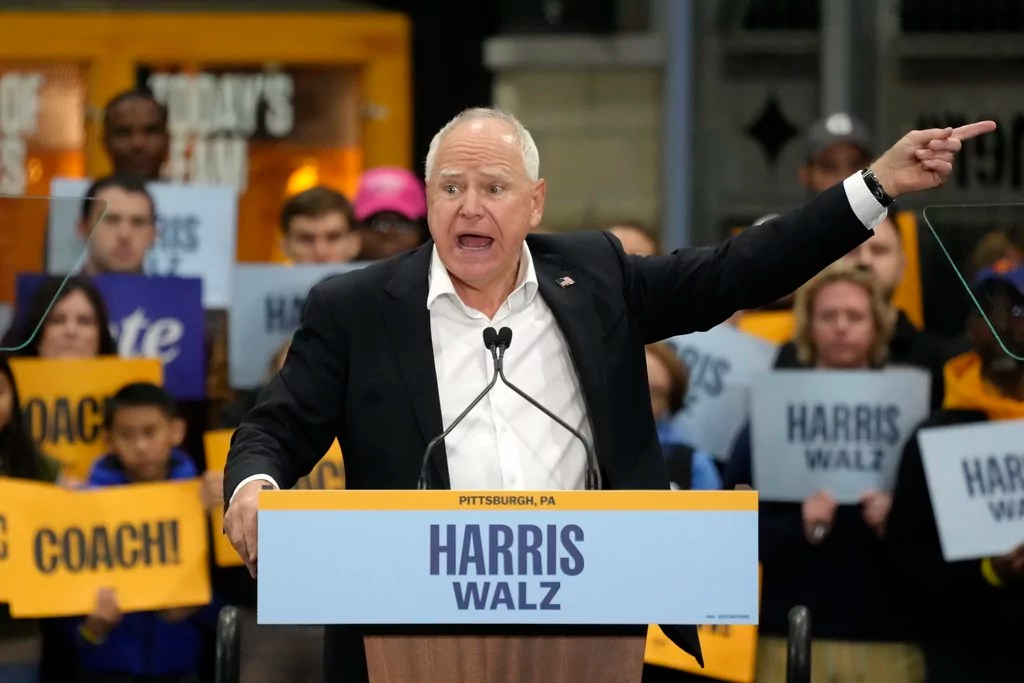 Walz claims there is a 'direct parallel' between Trump's MSG rally and ...