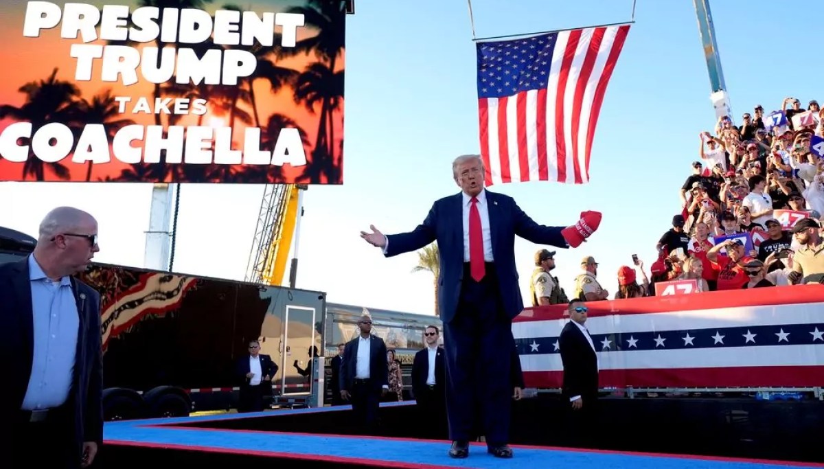 What we know about arrest made outside Trump Coachella rally venue