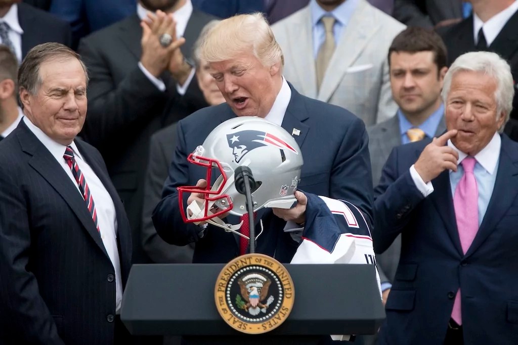 Trump joins Let’s Go! podcast co-hosted by Bill Belichick ahead of ...