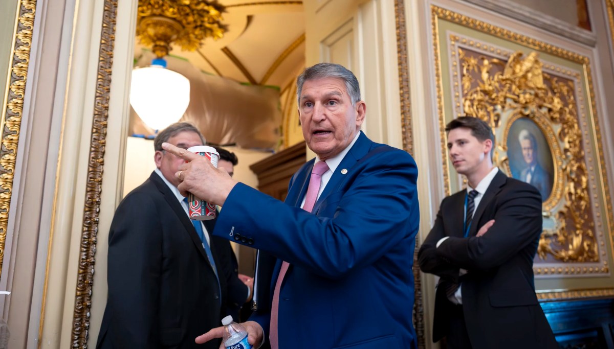 Manchin hands parting gifts to Trump and Biden ahead of Senate retirement