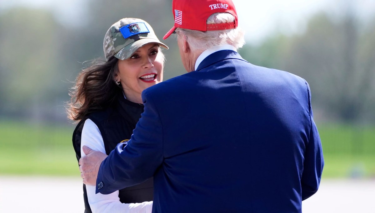 Whitmer joins Trump in Michigan to save Selfridge military base