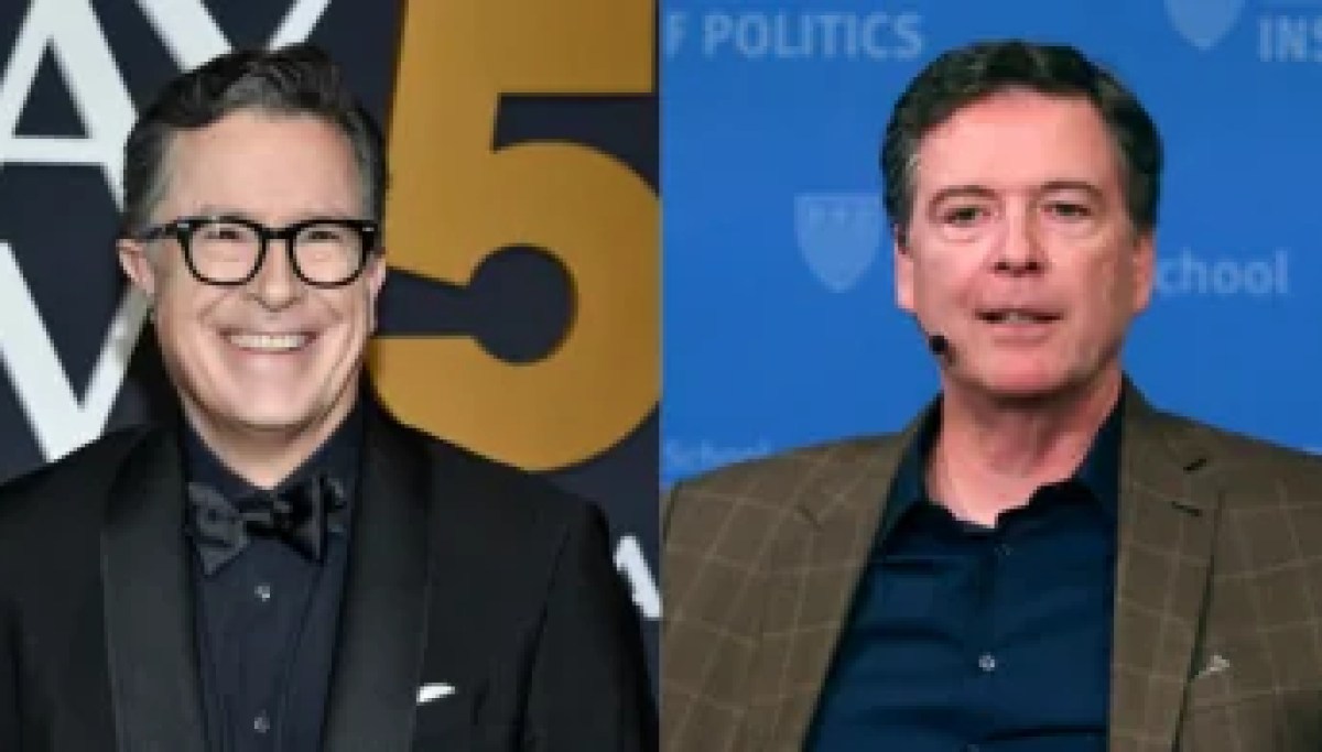 Stephen Colbert and James Comey laugh off 8647 controversy: 'Hell of a ...