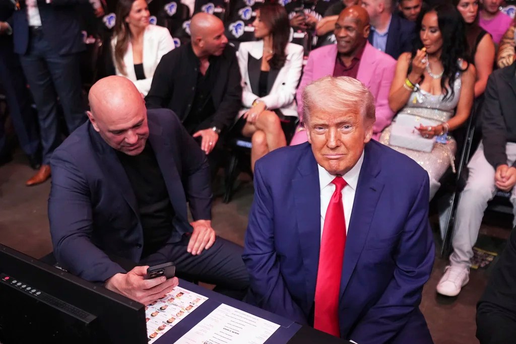 Trump appears at UFC 316 to roaring reception