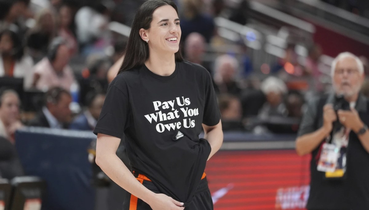 WNBA players wear shirts that read 'Pay Us What You Owe Us' ahead of ...