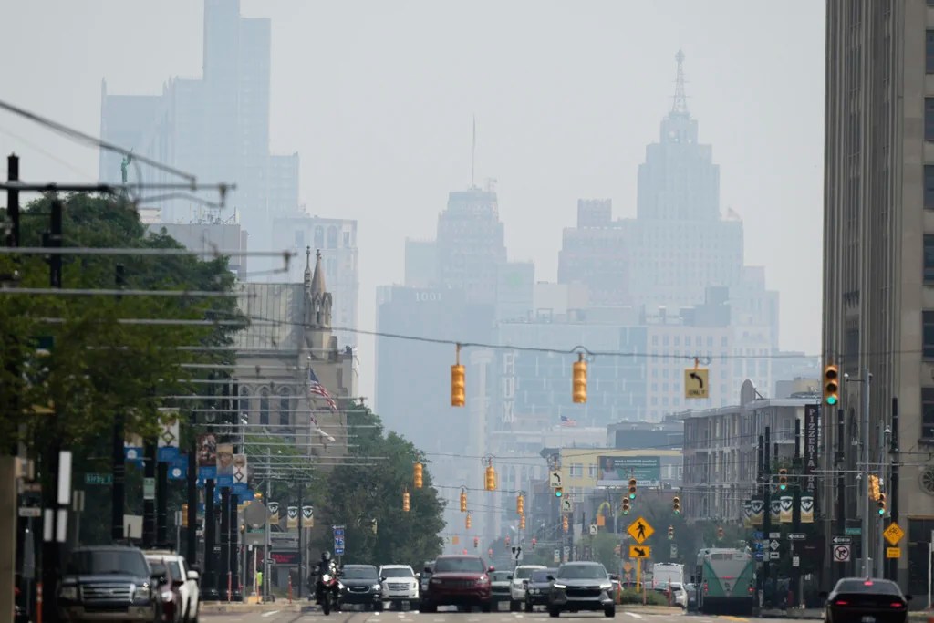 Twelve states issue air quality alerts as Canadian wildfires burn