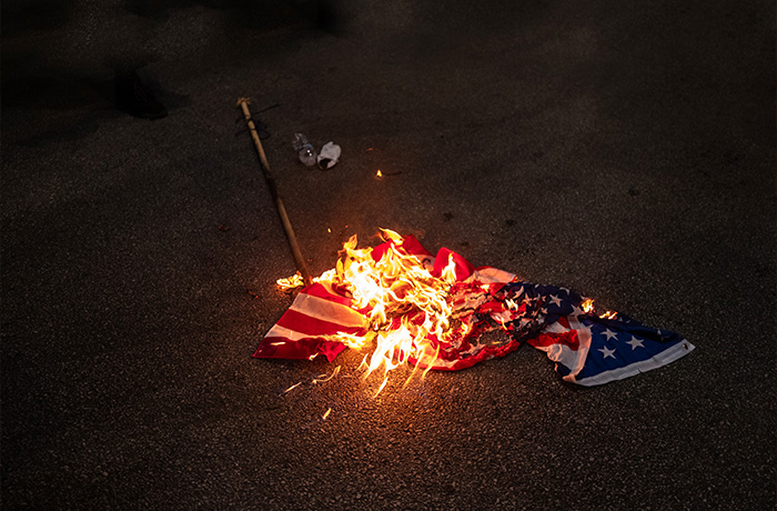 Not all conservatives agree with Trump on flag burning order