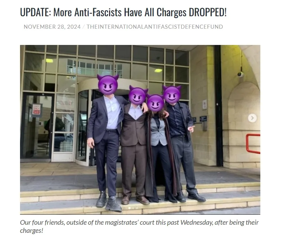 Antifa’s international war chest bails out associates around the world