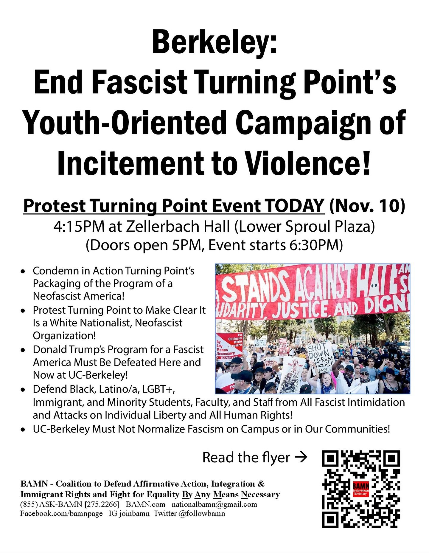 Antifa behind violent counterprotest at UC Berkeley
