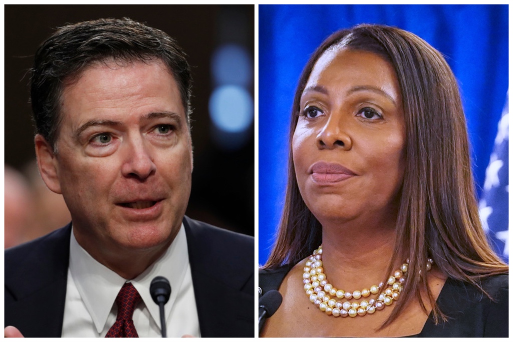 What happens next after Comey and James cases dismissed?