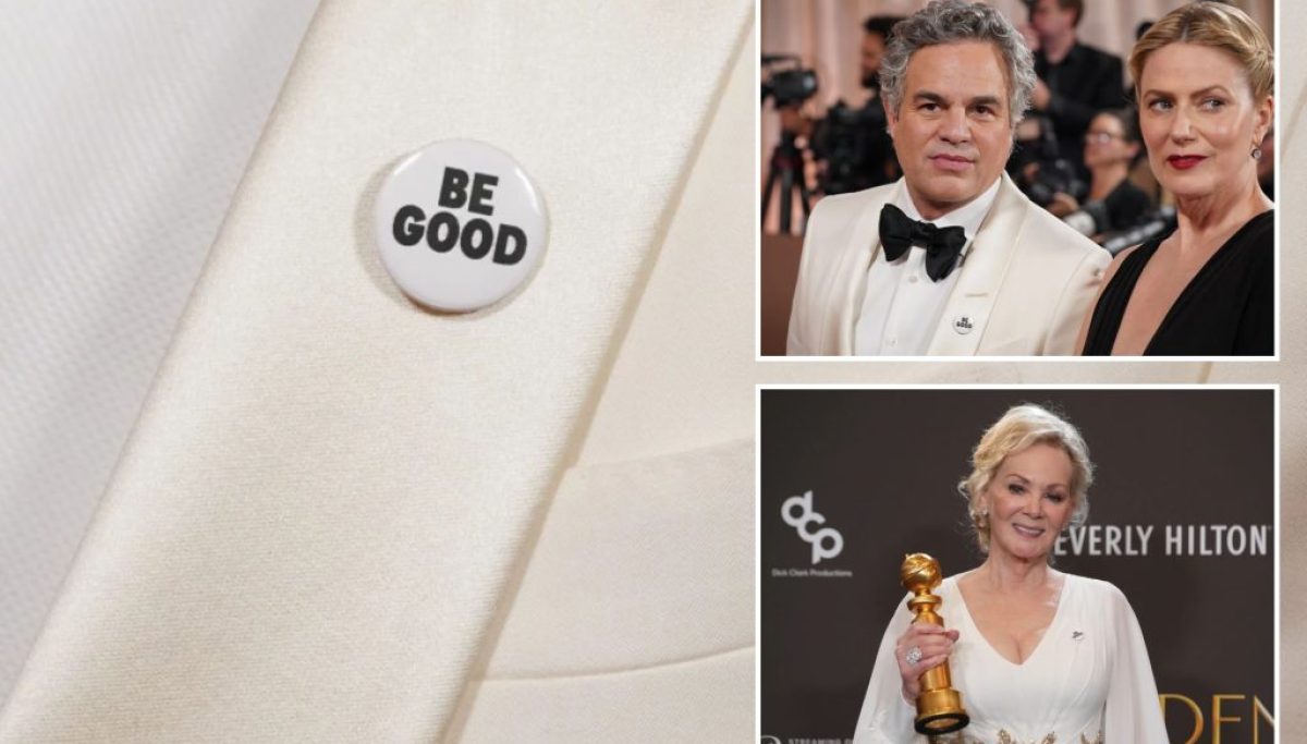 Hollywood actors wear anti-ICE pins at Golden Globes