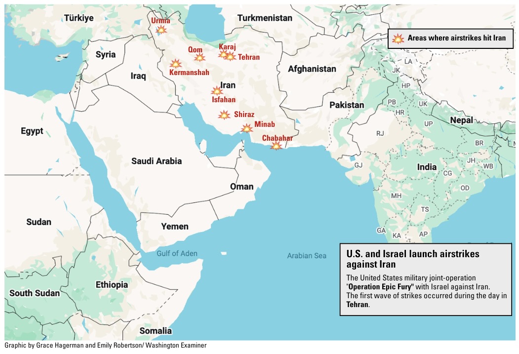 U.S. and Israel launch airstrikes against Iran, the first wave of ...