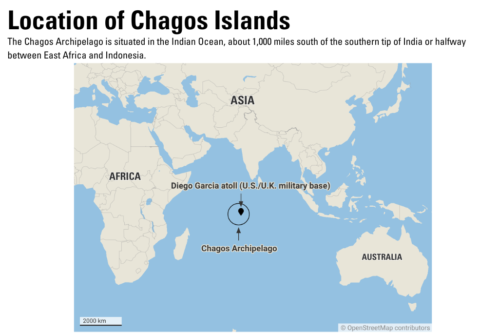 UK deal ceding control of Chagos falters after Trump opposition