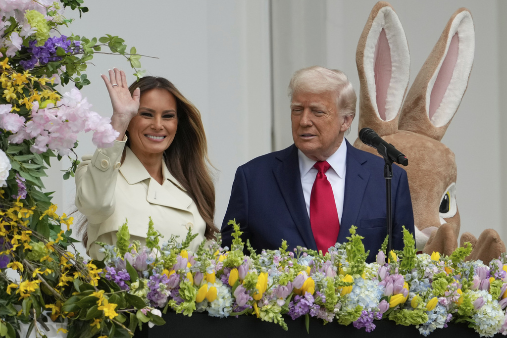 WATCH LIVE: Donald and Melania Trump host Easter egg roll at White House
